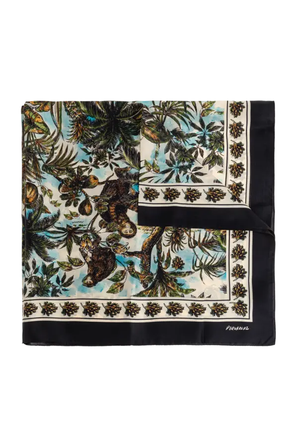 Dsquared2 Silk Scarf - Black
