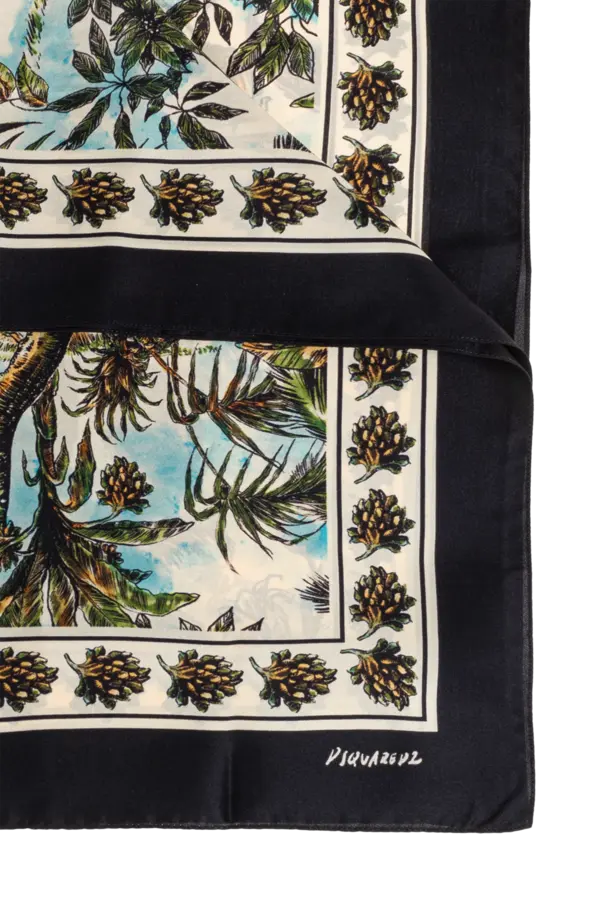 Dsquared2 Silk Scarf - Black