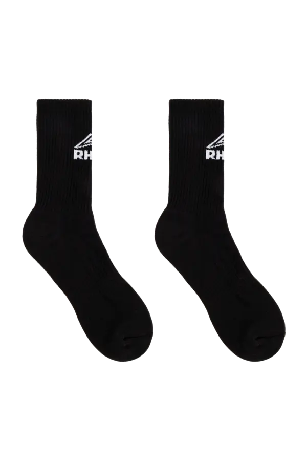 Rhude Logo Socks - Black