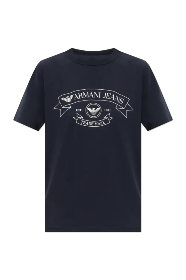 Emporio Armani Printed T-shirt - Navy Blue