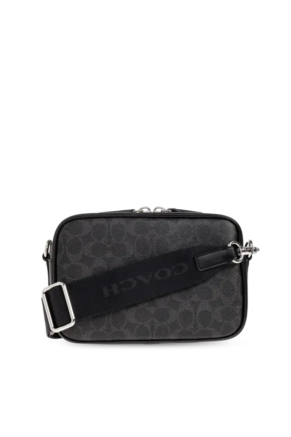 COACH Monogram Shoulder Bag - Black