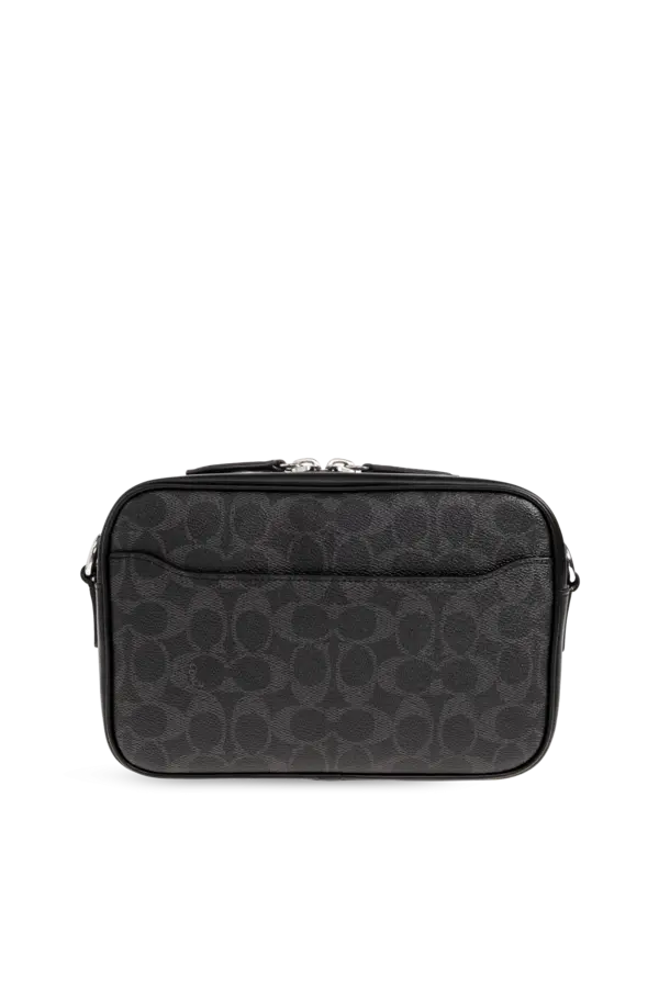 COACH Monogram Shoulder Bag - Black