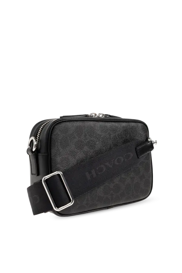 COACH Monogram Shoulder Bag - Black