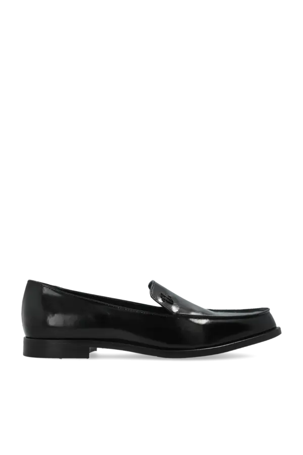 Emporio Armani Leather Loafers - Black