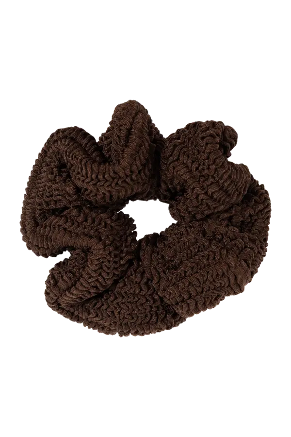 Hunza G Hair Scrunchie - Brown