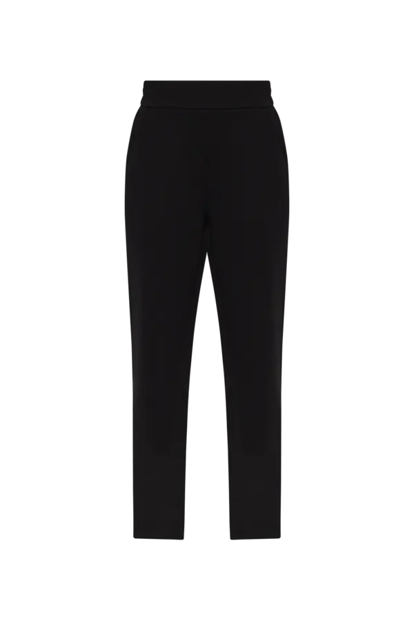 Emporio Armani Straight-leg Sweatpants With Logo - Black