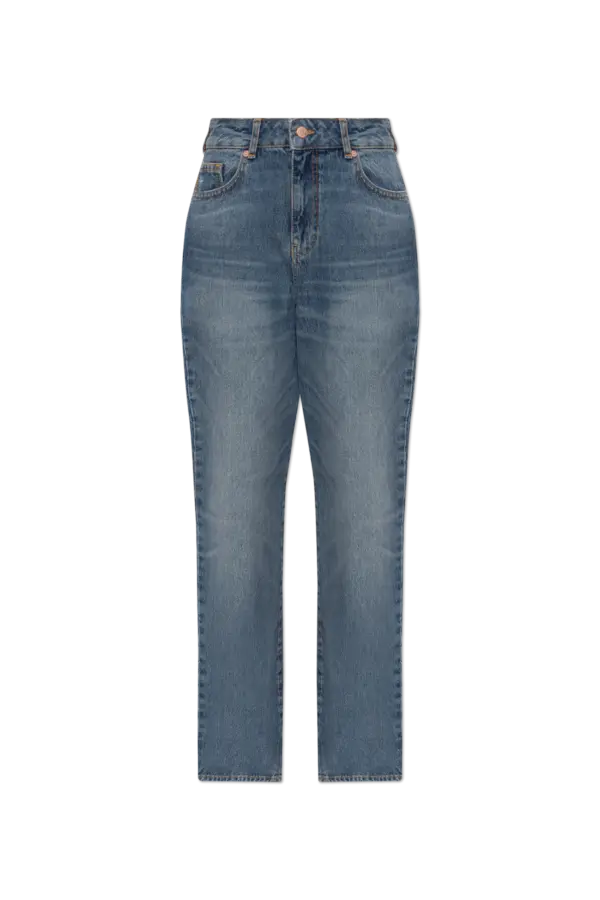 Emporio Armani Straight-leg Non-stretch Denim Jeans - Blue