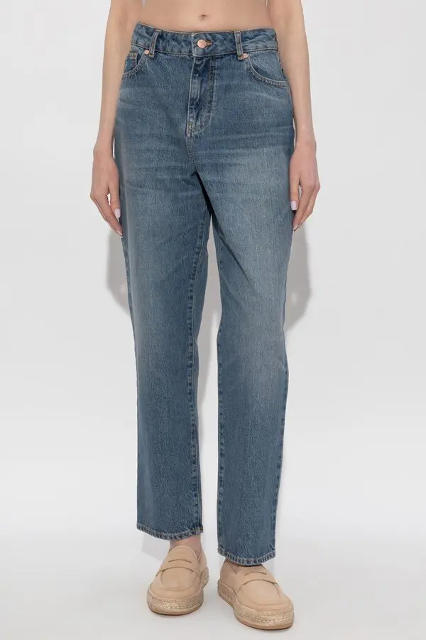 Emporio Armani Straight-leg Non-stretch Denim Jeans