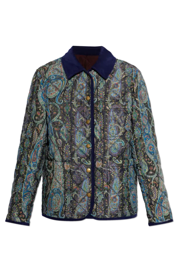 Etro Insulated Jacket With Pockets - Multicolour