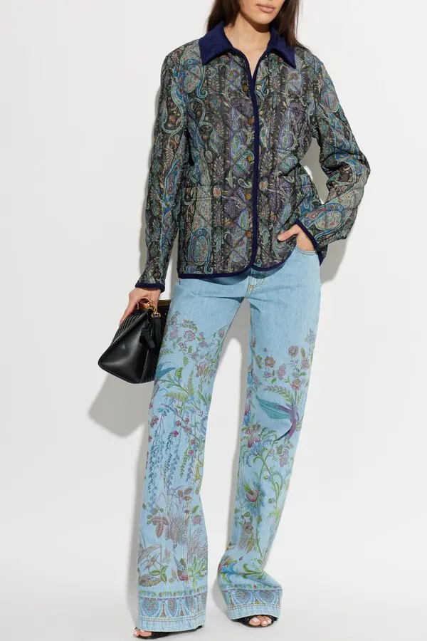 Etro Insulated Jacket With Pockets - Multicolour