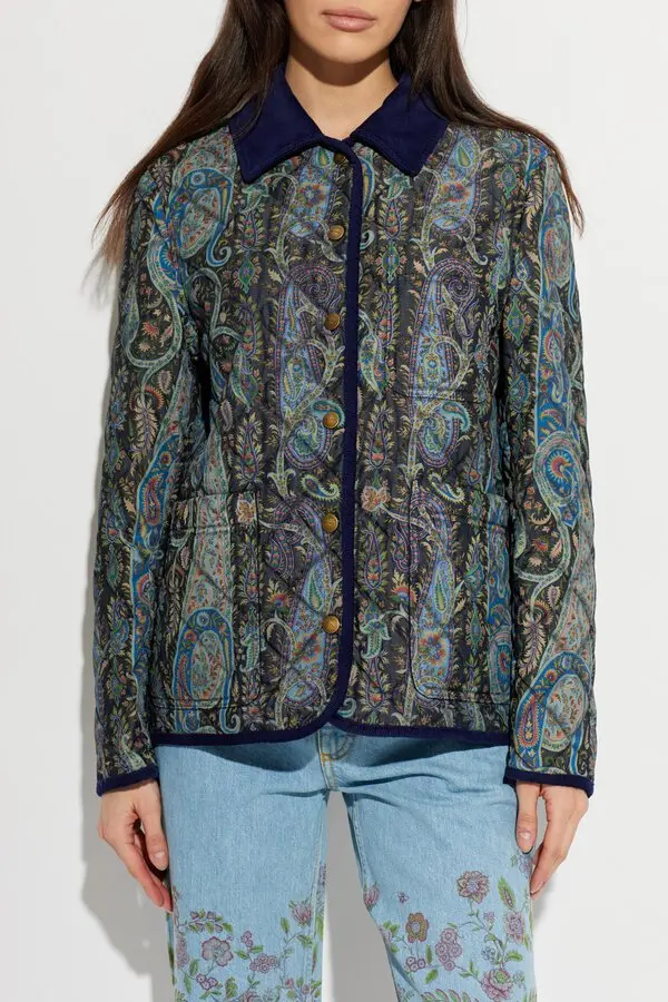 Etro Insulated Jacket With Pockets - Multicolour