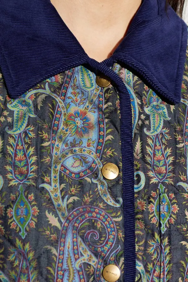 Etro Insulated Jacket With Pockets - Multicolour