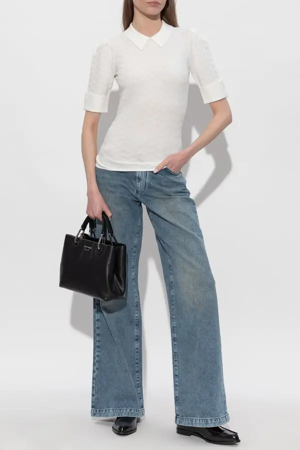 Emporio Armani Wide-leg Jeans - Blue