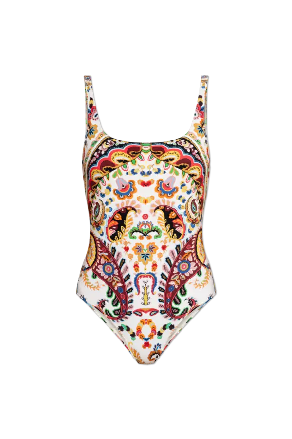 Etro One-piece Swimsuit With Open Back - Multicolour