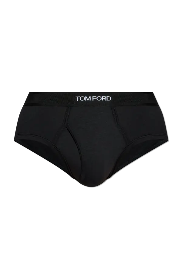TOM FORD Briefs With Logo - Black