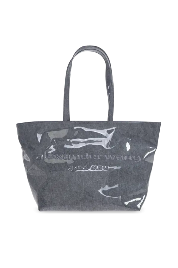 Alexander Wang Shopper Bag With Logo - Grey