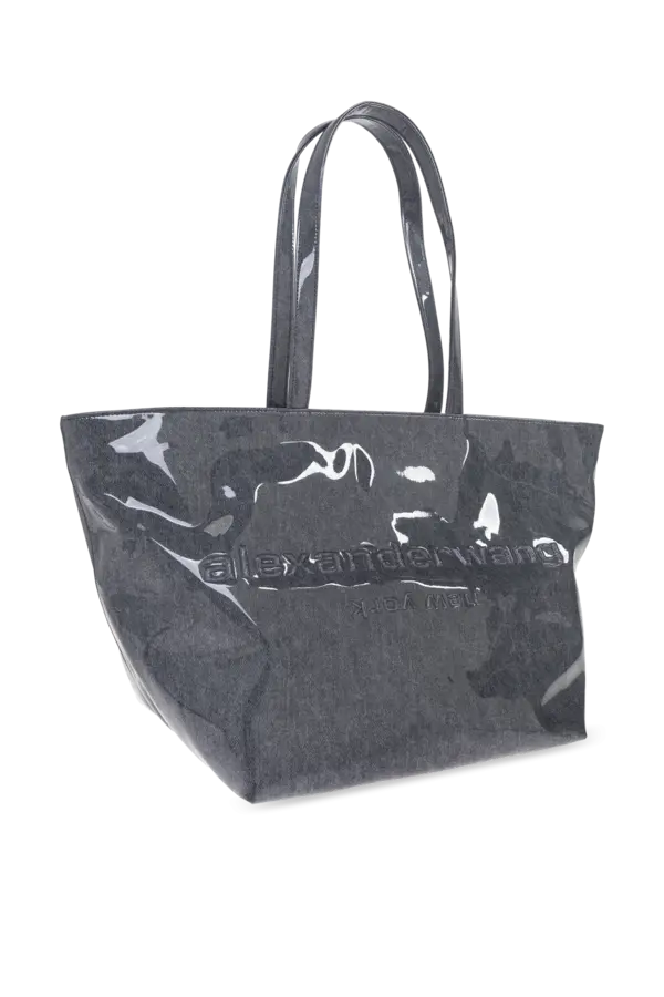 Alexander Wang Shopper Bag With Logo - Grey