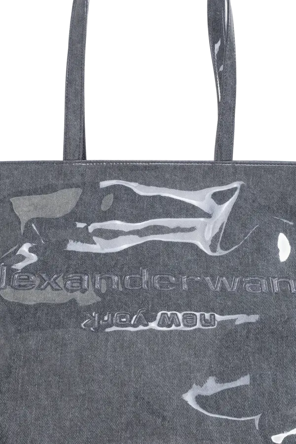 Alexander Wang Shopper Bag With Logo - Grey