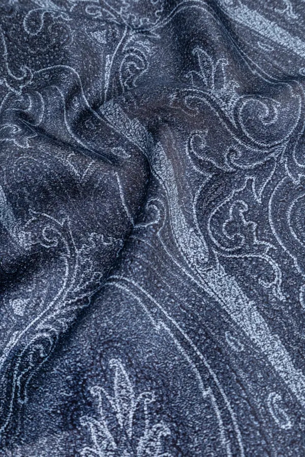 Etro Silk Scarf - Navy Blue