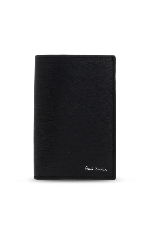 Paul Smith Leather Wallet With Logo - Black