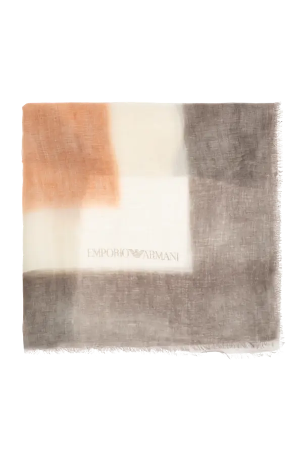 Emporio Armani Scarf With Logo - Multicolour