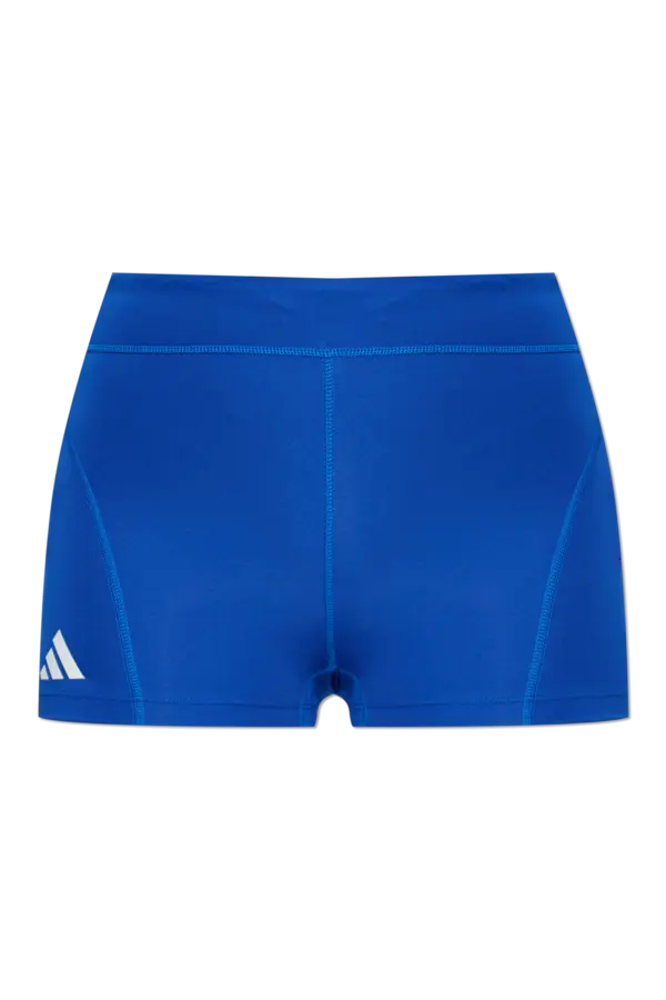 Adidas Logo Fitted Shorts - Blue