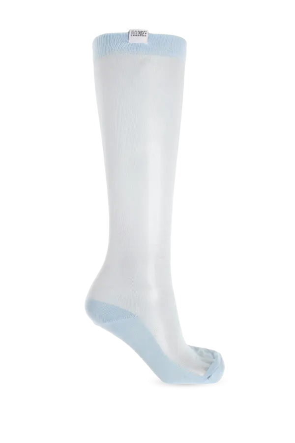 MAISON MARGIELA Transparent Socks - Blue