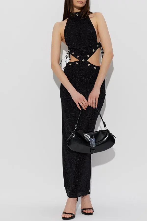 Oseree Lurex Thread Maxi Dress