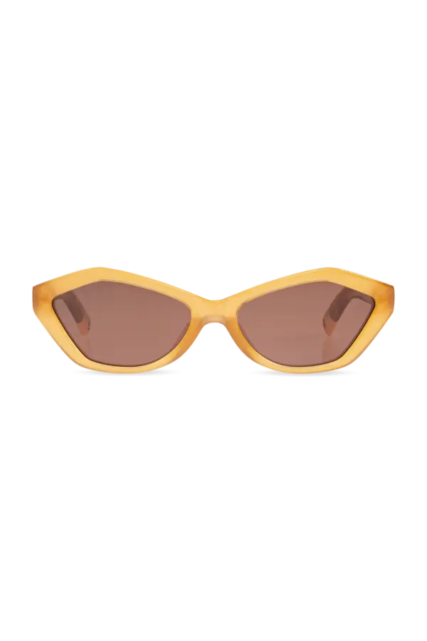 Jacquemus Geometric Cat-eye Sunglasses - Beige