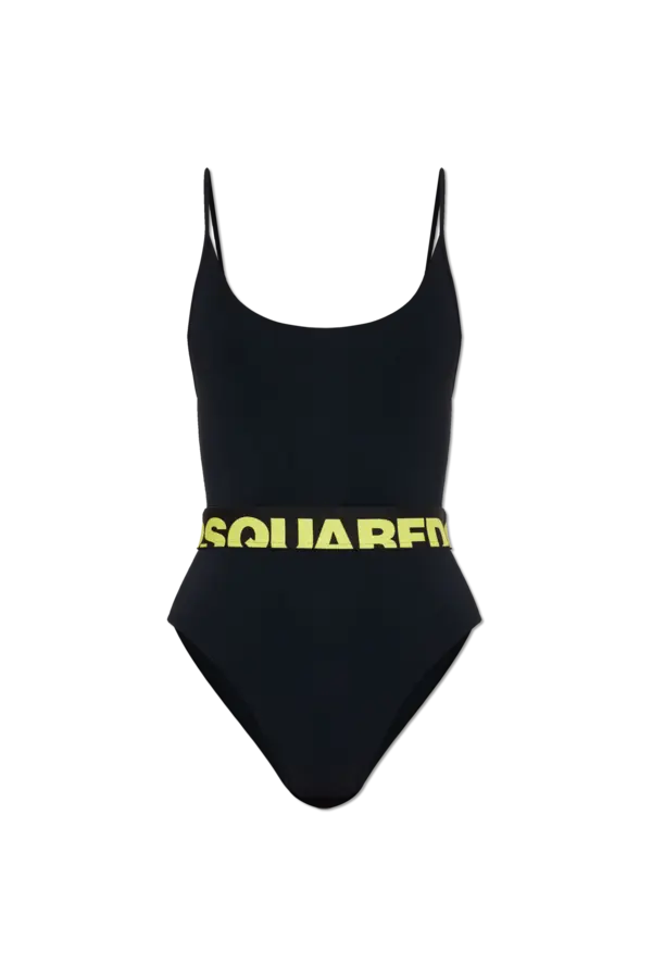 Dsquared2 Logo Waistband One-piece Swimsuit - Black