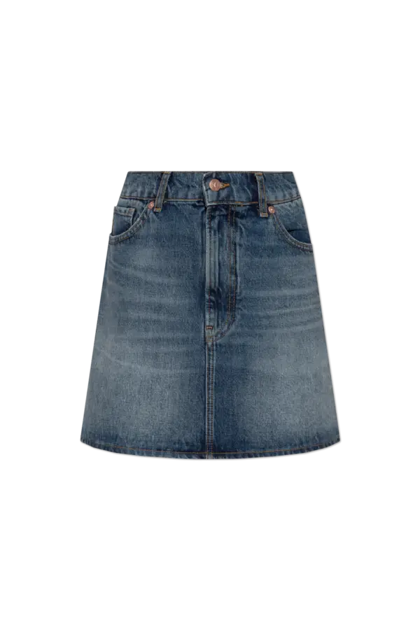 Emporio Armani Denim Mini Skirt - Blue