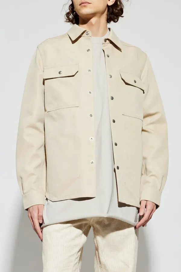 Rick Owens Denim Overshirt Jacket - Cream