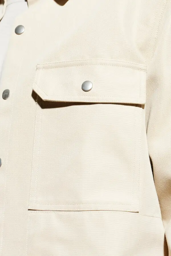 Rick Owens Denim Overshirt Jacket - Cream