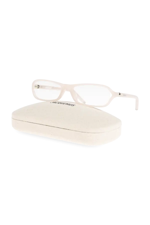Jacquemus Rectangular Eyeglasses - Cream