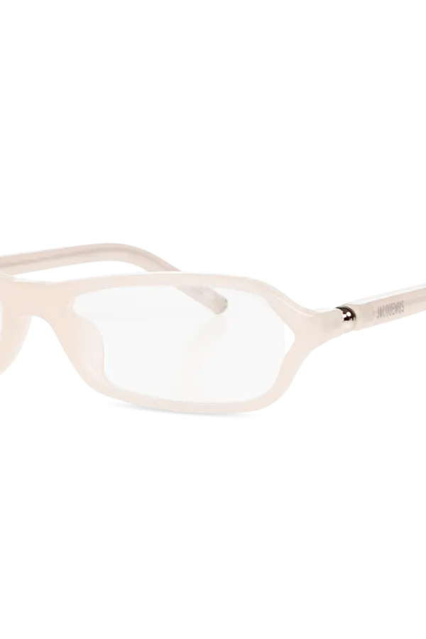 Jacquemus Rectangular Eyeglasses - Cream