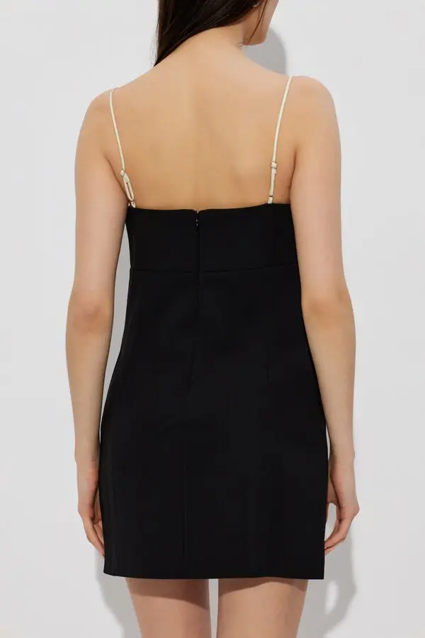 ENTIRE STUDIOS Spaghetti Strap Mini Dress - Black