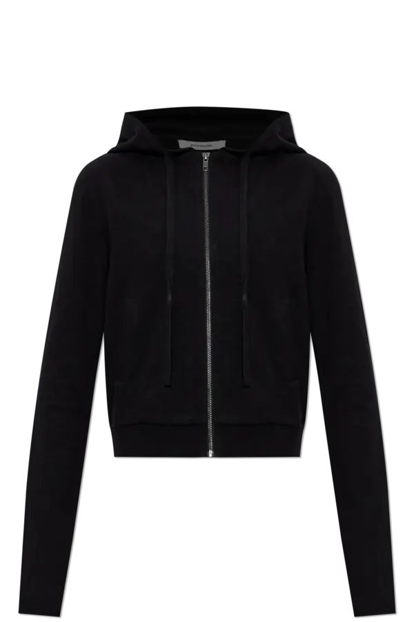 ENTIRE STUDIOS Zip-up Cotton Blend Hoodie - Black