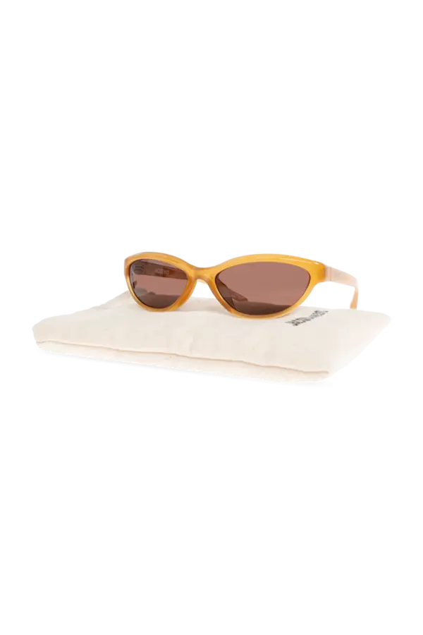 Jacquemus Acetate Cat-eye Sunglasses - Beige