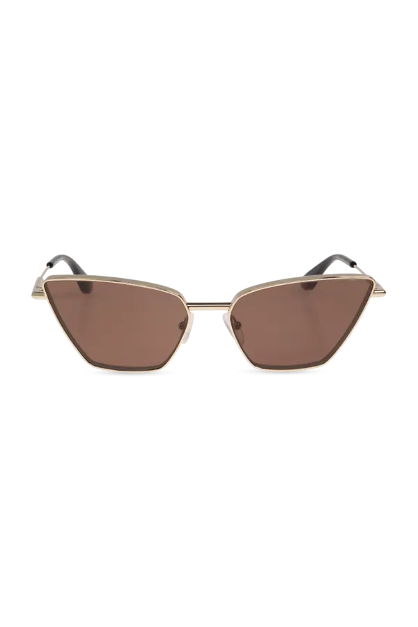 Alexander McQueen Geometric Cat-eye Sunglasses - Gold