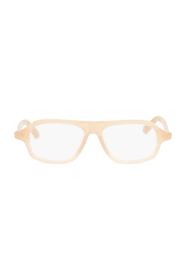 Jacquemus Rectangle Prescription Glasses - Beige