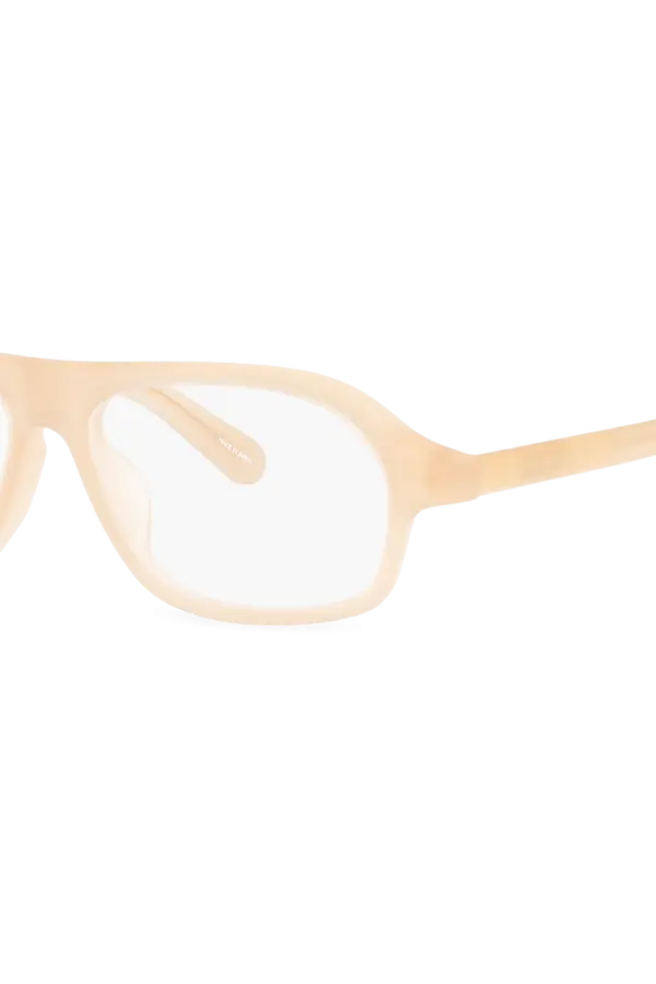 Jacquemus Rectangle Prescription Glasses - Beige