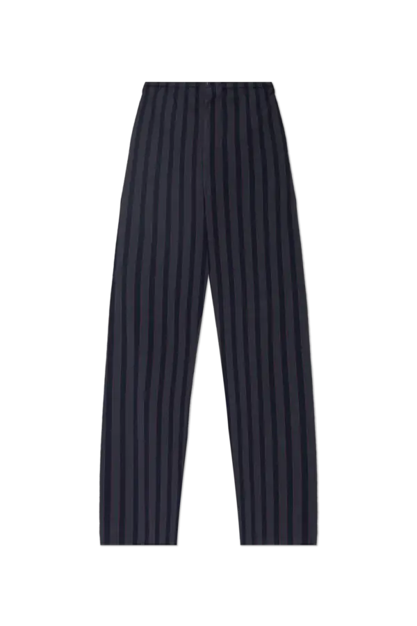 MAISON MARGIELA Striped Trousers - Navy Blue