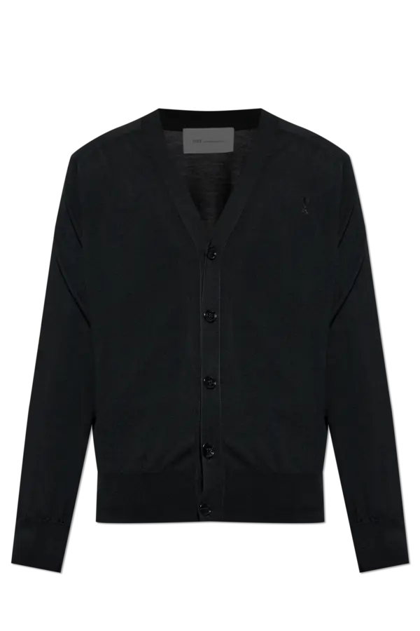 Ami Wool Cardigan - Black