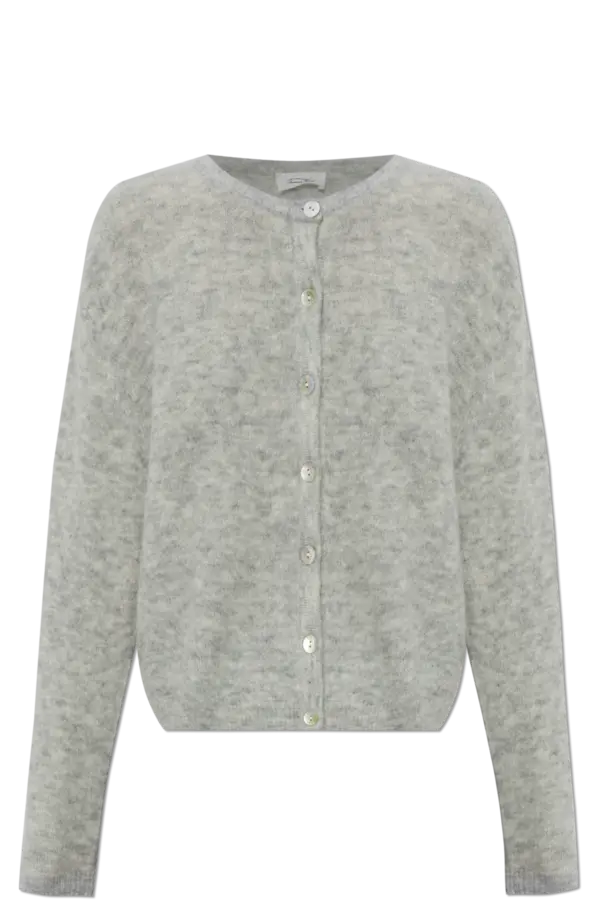 American Vintage Crew Neck Cardigan - Grey