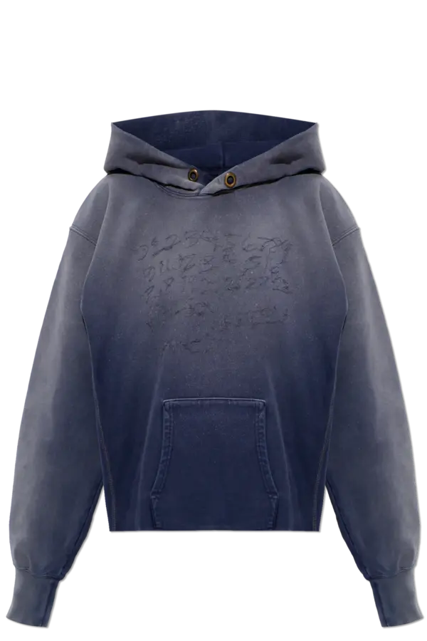 MAISON MARGIELA Sweatshirt With Embroidery - Navy Blue