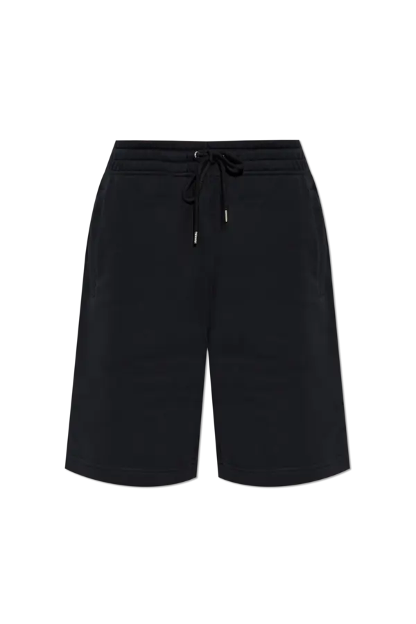 Maison Kitsuné Sweat Shorts With Embroidered Logo - Black
