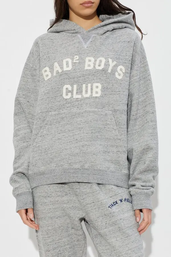 Dsquared2 Hooded Sweatshirt With Embroidered Detail - Grey