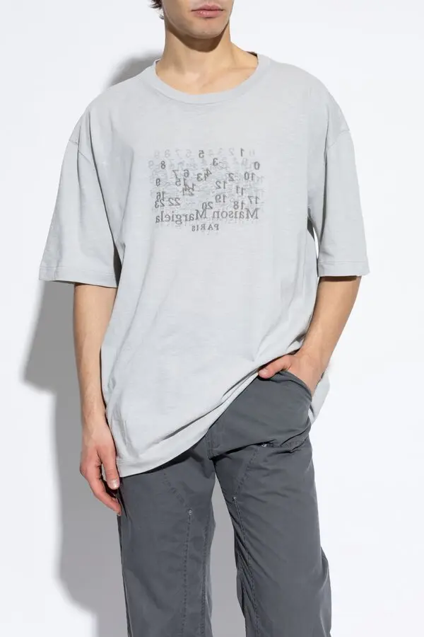MAISON MARGIELA T-shirt With Logo - Grey