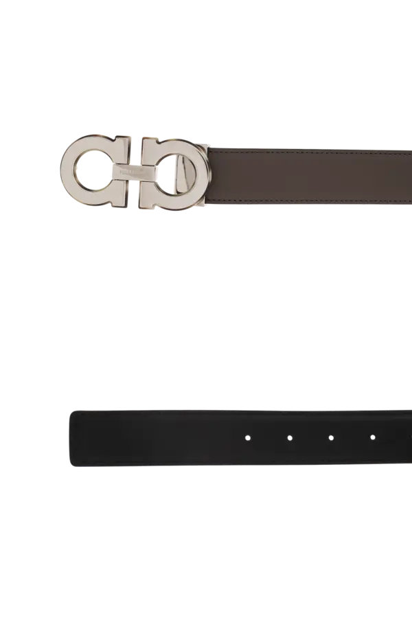 FERRAGAMO Reversible Belt - Grey