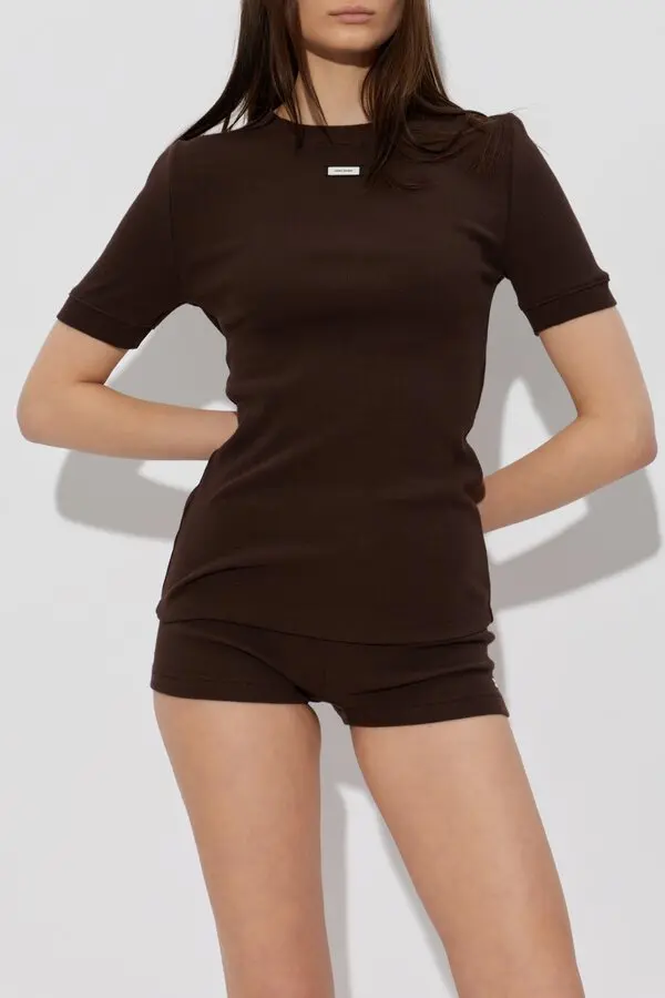 ENTIRE STUDIOS Logo T-shirt - Brown